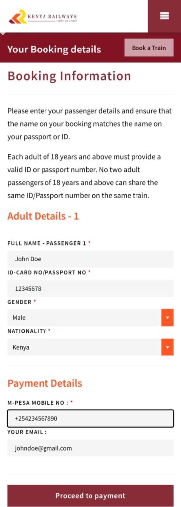 Step-by-Step Guide on How to Book the SGR (Standard Gauge Railway ...
