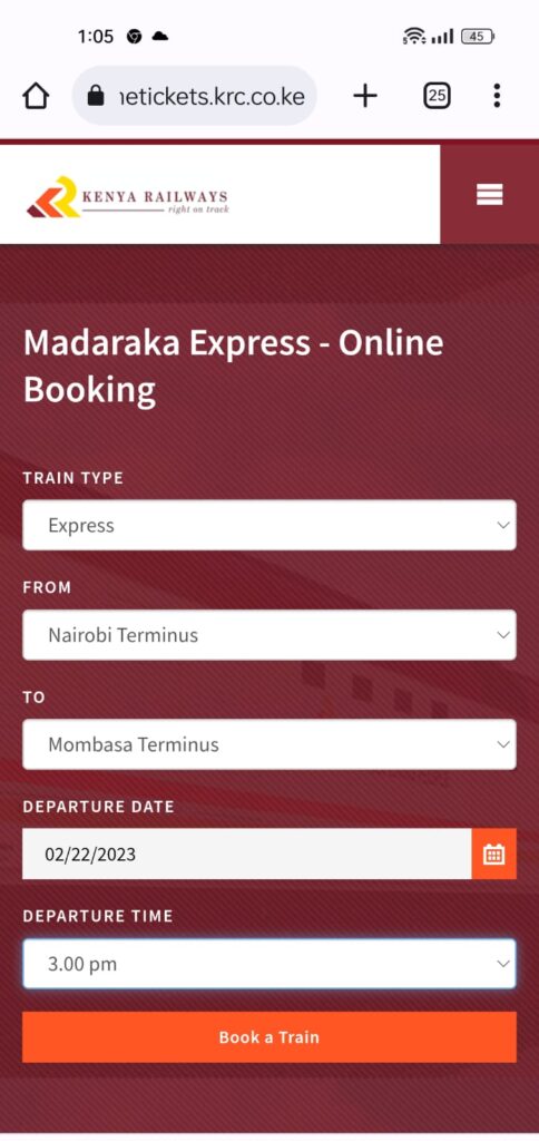 Step-by-Step Guide on How to Book the SGR (Standard Gauge Railway ...